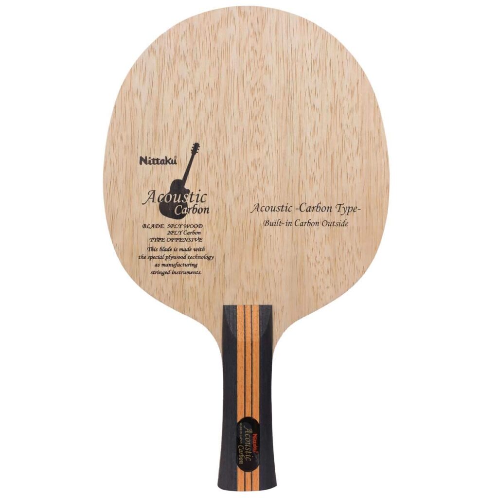 Nittaku Acoustic Carbon Table Tennis Blade – Malloftabletennis